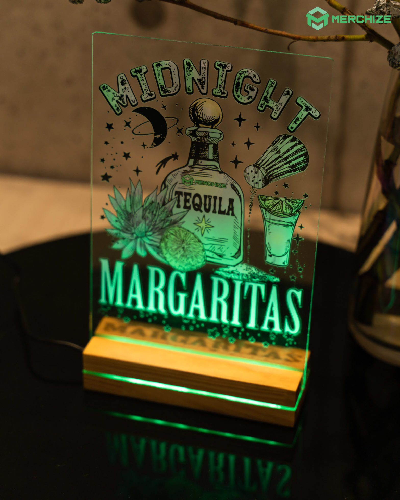 Custom Shape Photo Night Light | Print On Demand Products | Merchize