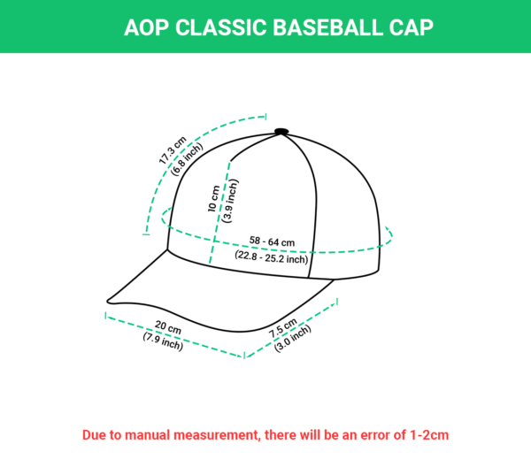 Custom All-over Print Baseball Cap - Print On Demand